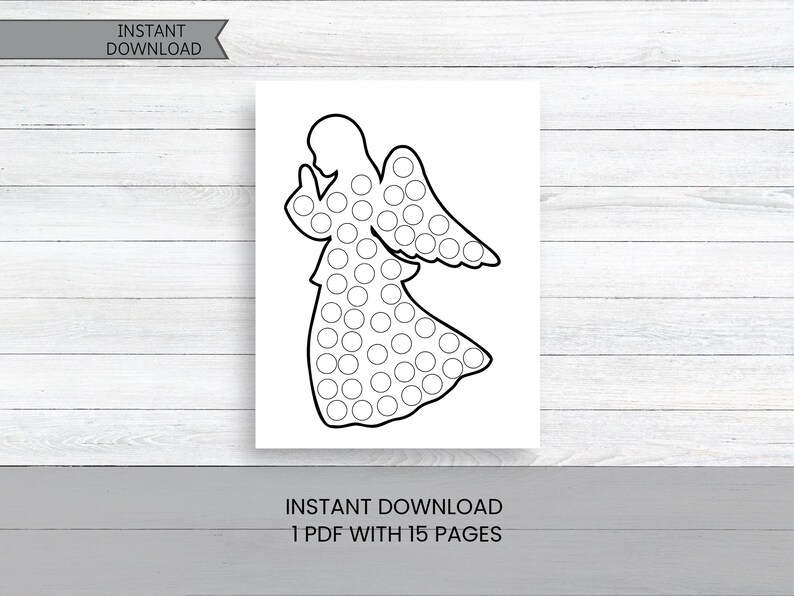 Christmas Dot Marker Sheets, Christmas Coloring Pages, Preschool Kids ...