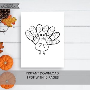 Fall & Thanksgiving Dot Marker Sheets, Autumn Coloring Pages, Preschool ...