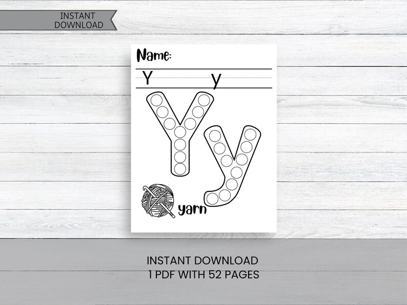Alphabet Dot Marker Sheets, Alphabet Coloring Pages, Dab It Worksheets ...