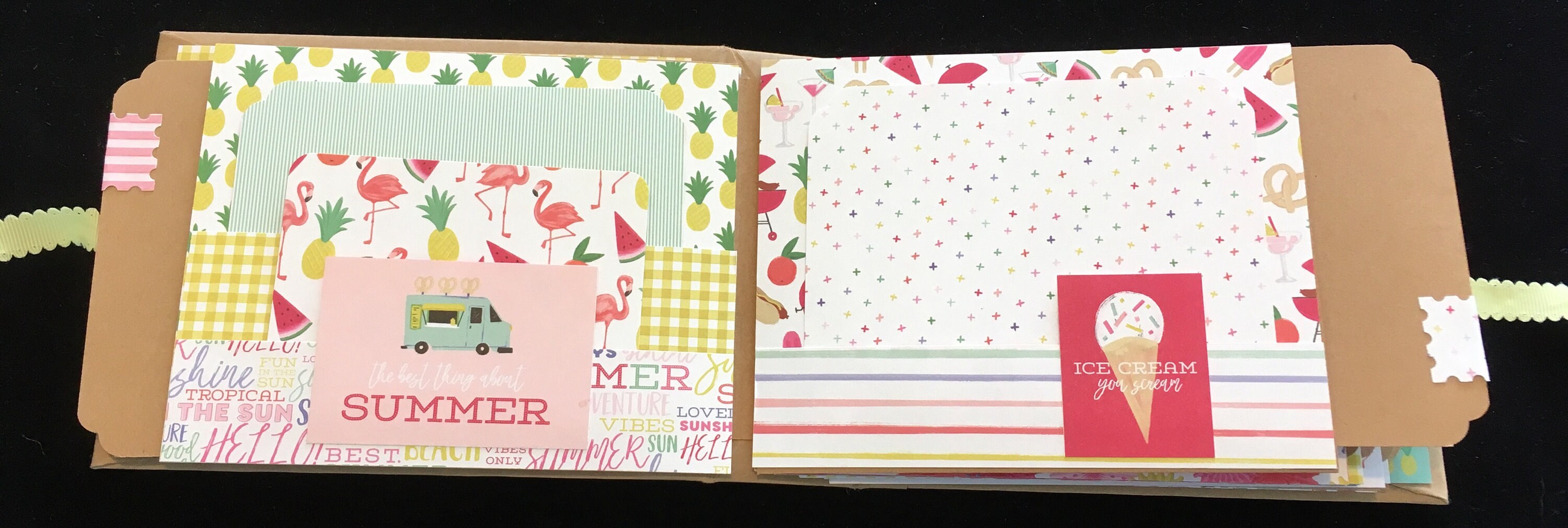 Scrapbook Mini Album, Summer Photo Album, Journal, Summer Vacation ...