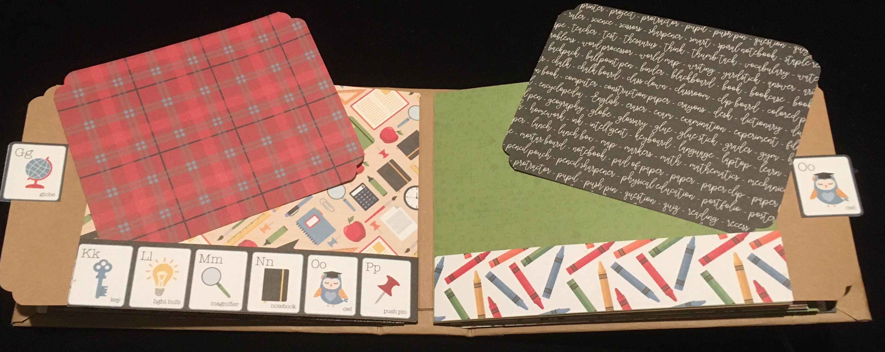 School Days Scrapbook Mini Album, Mini Photo Album, Album, Journal ...