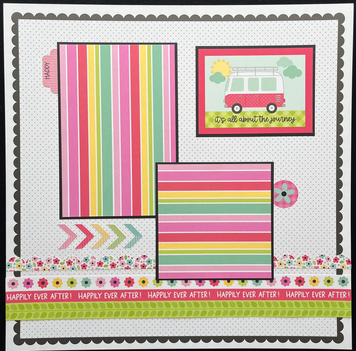 Home Scrapbook Layout Page, Love Home Premade Album Page, Fully ...