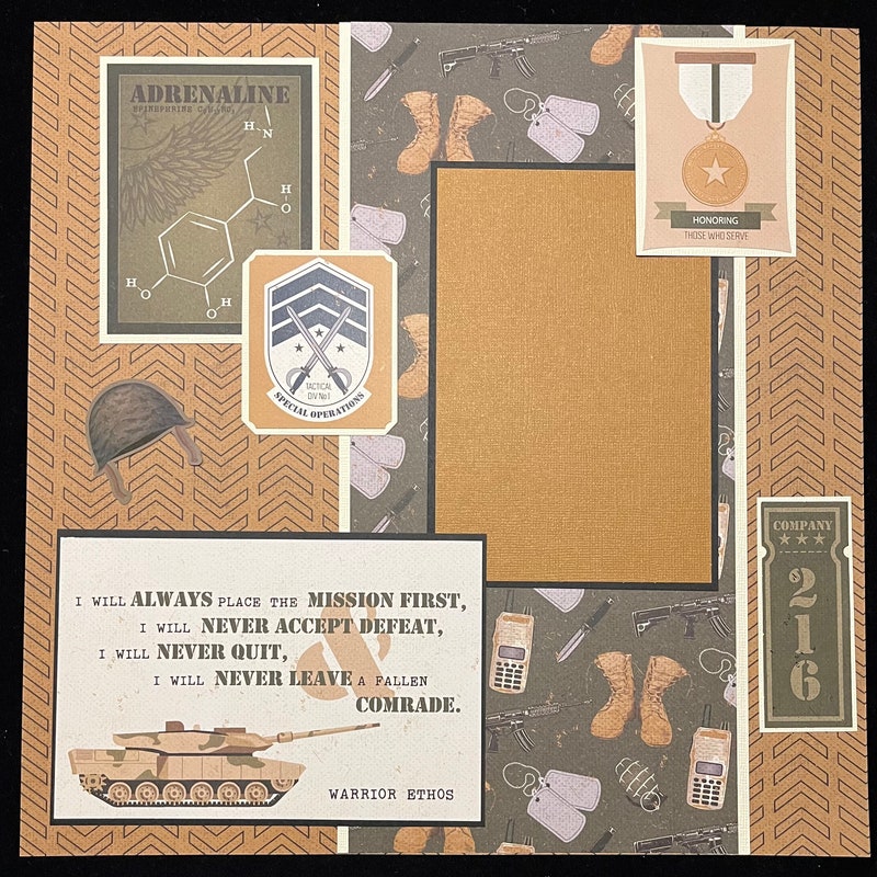 Military Scrapbook - Etsy