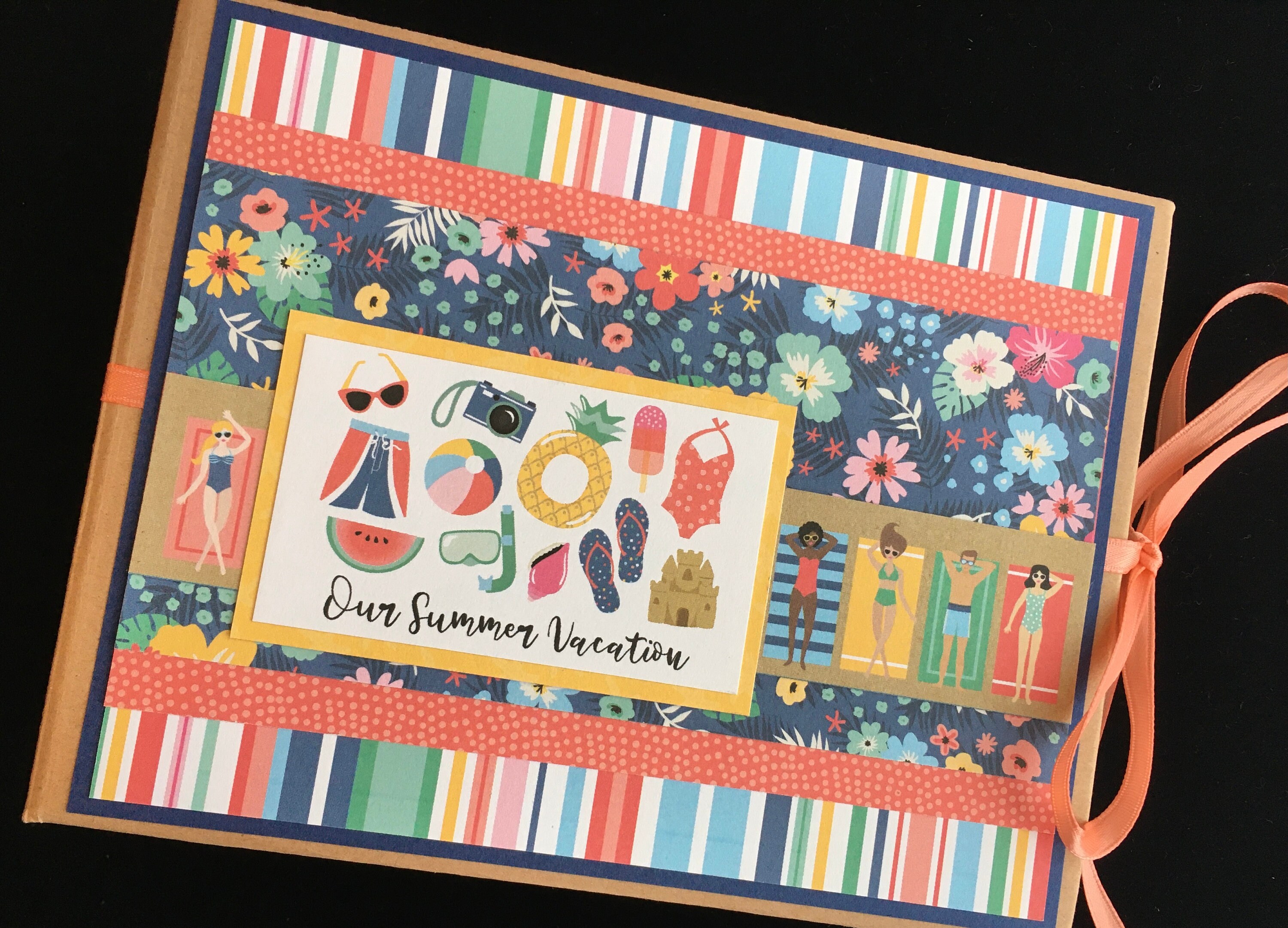 Summer Vacation Scrapbook Photo Album, Pool, Scrapbook, Journal, Summer ...