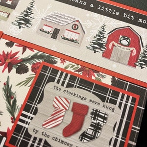 Premade Christmas Scrapbook Album Layout Page, Christmas Photo Album ...