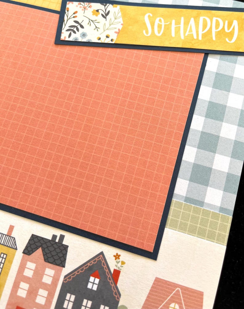 Home & Family Scrapbook Layout, Fully Assembled 12x12 Page - Etsy