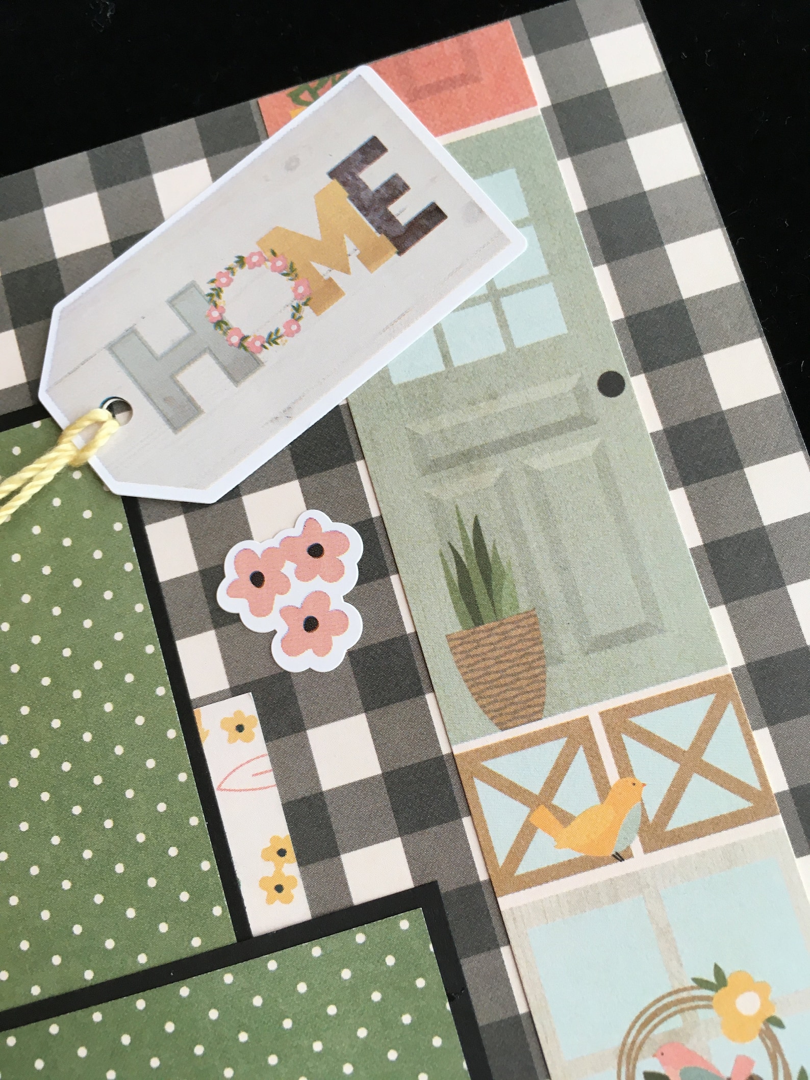 Home Premade Scrapbook Album Layout Page, Porch Rules, Summer Album ...