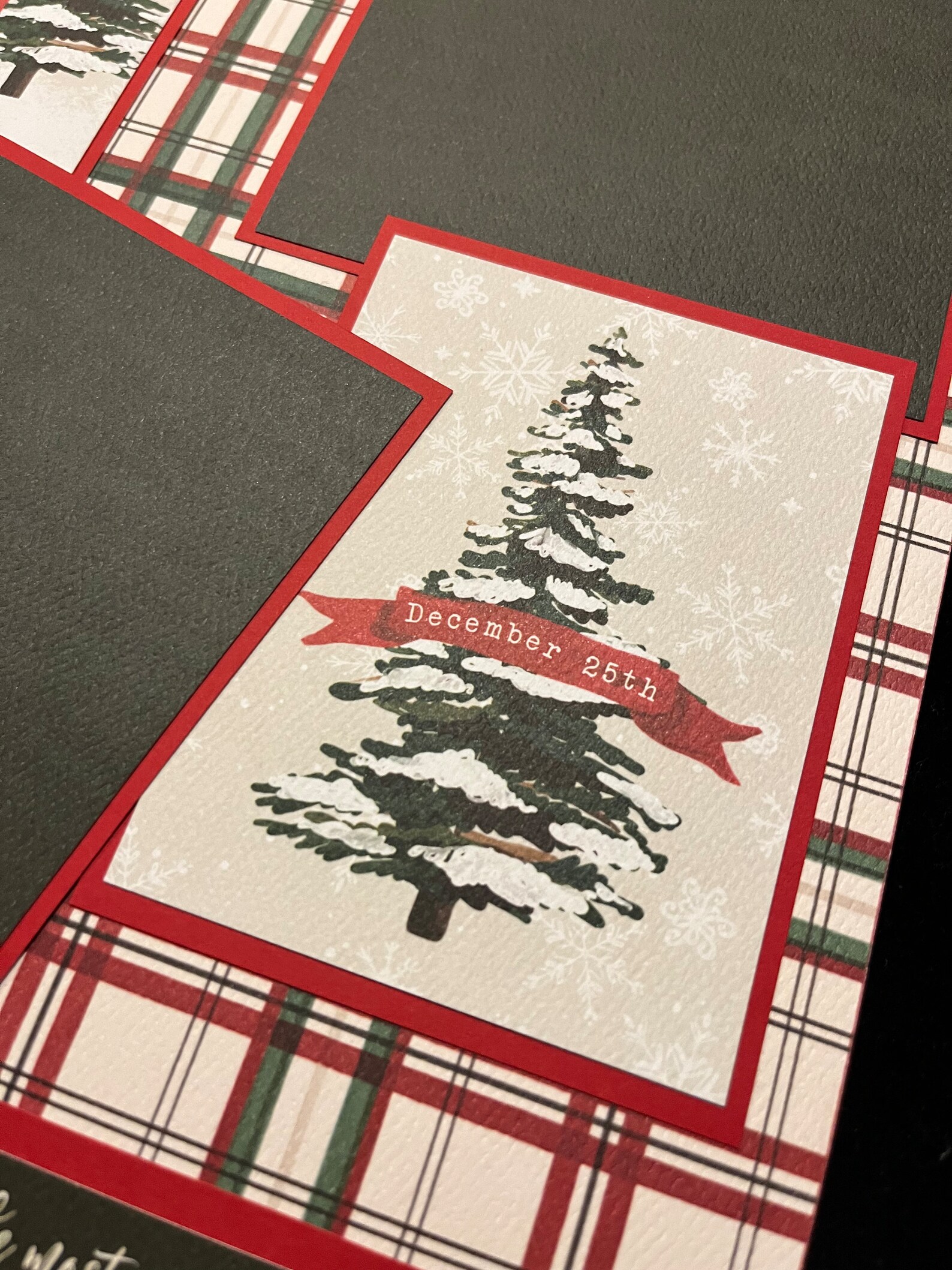 Premade Christmas Scrapbook Album Layout Page, Christmas Photo Album ...