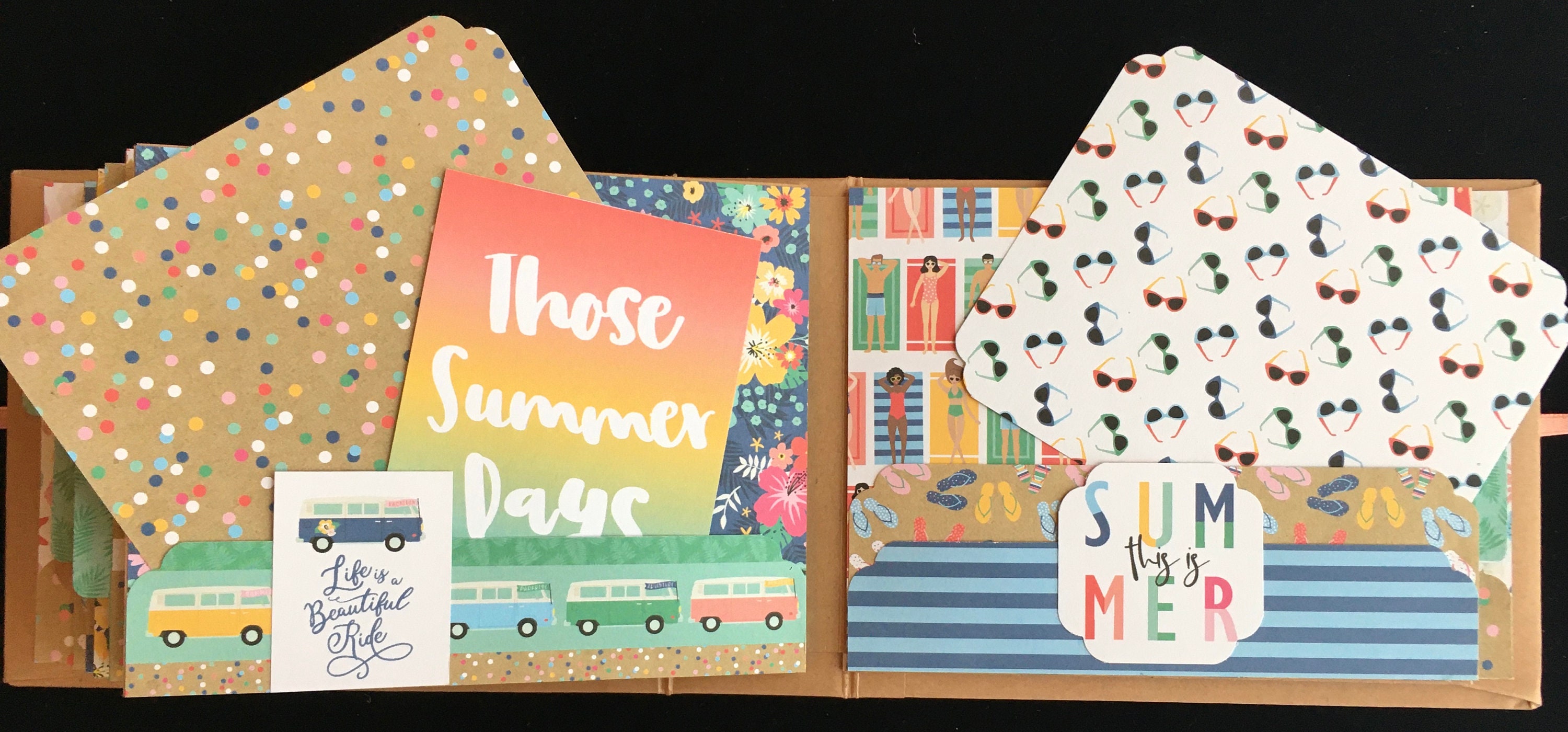 Summer Vacation Scrapbook Photo Album, Pool, Scrapbook, Journal, Summer ...