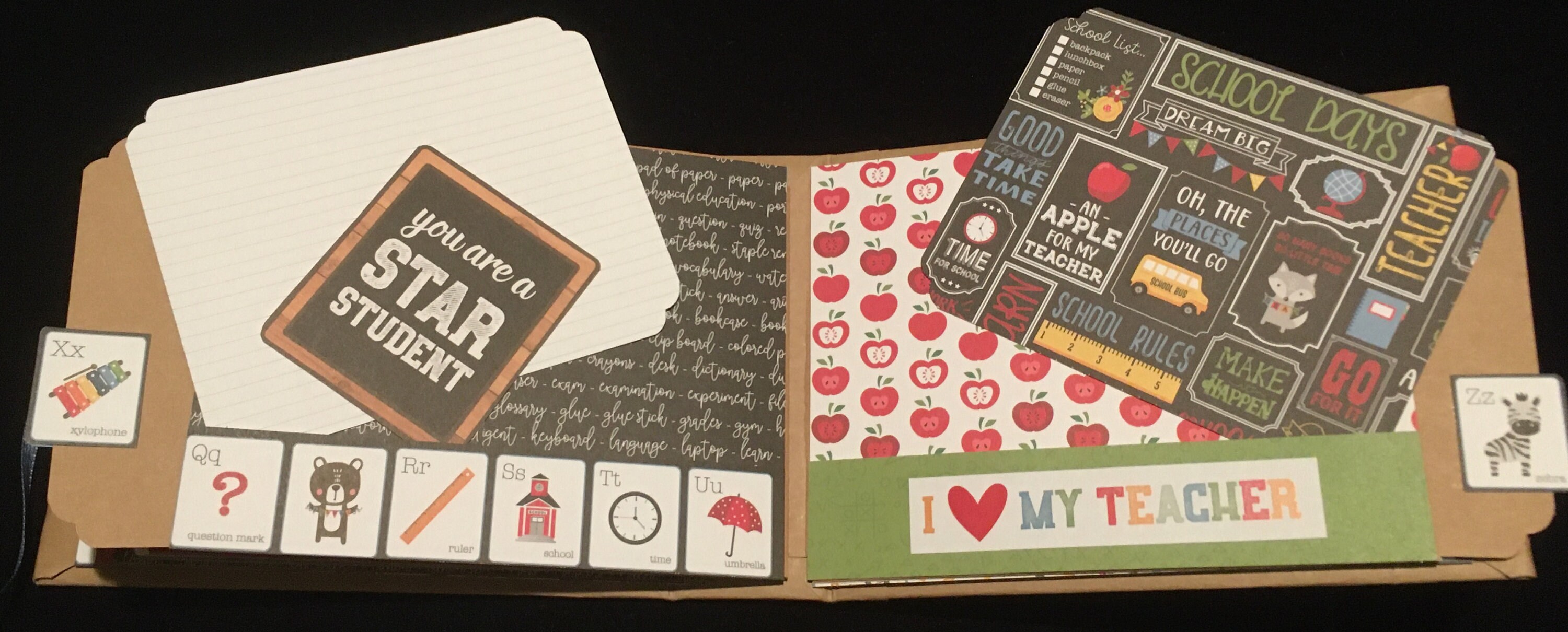 School Days Scrapbook Mini Album, Mini Photo Album, Album, Journal ...