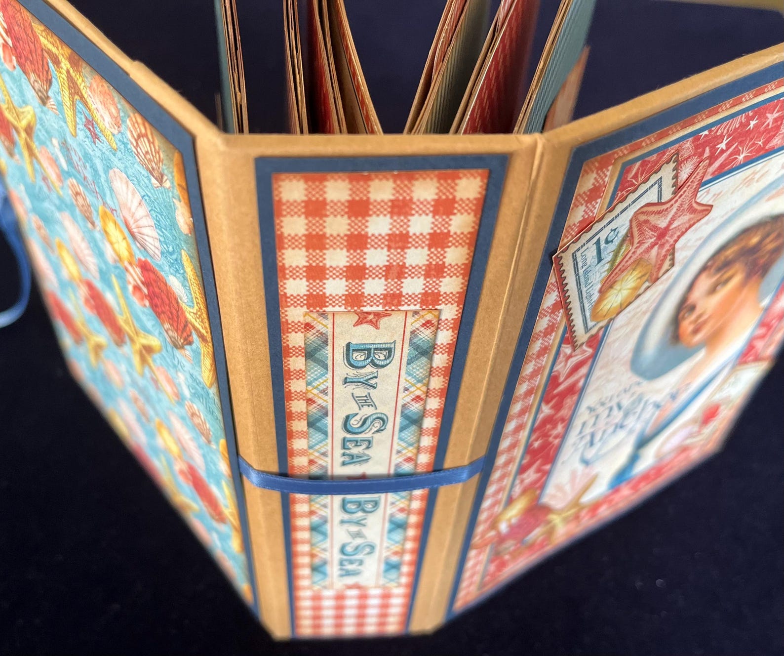 Seaside Vintage Inspired Mini Scrapbook Album, Graphic 45, Travel Photo ...