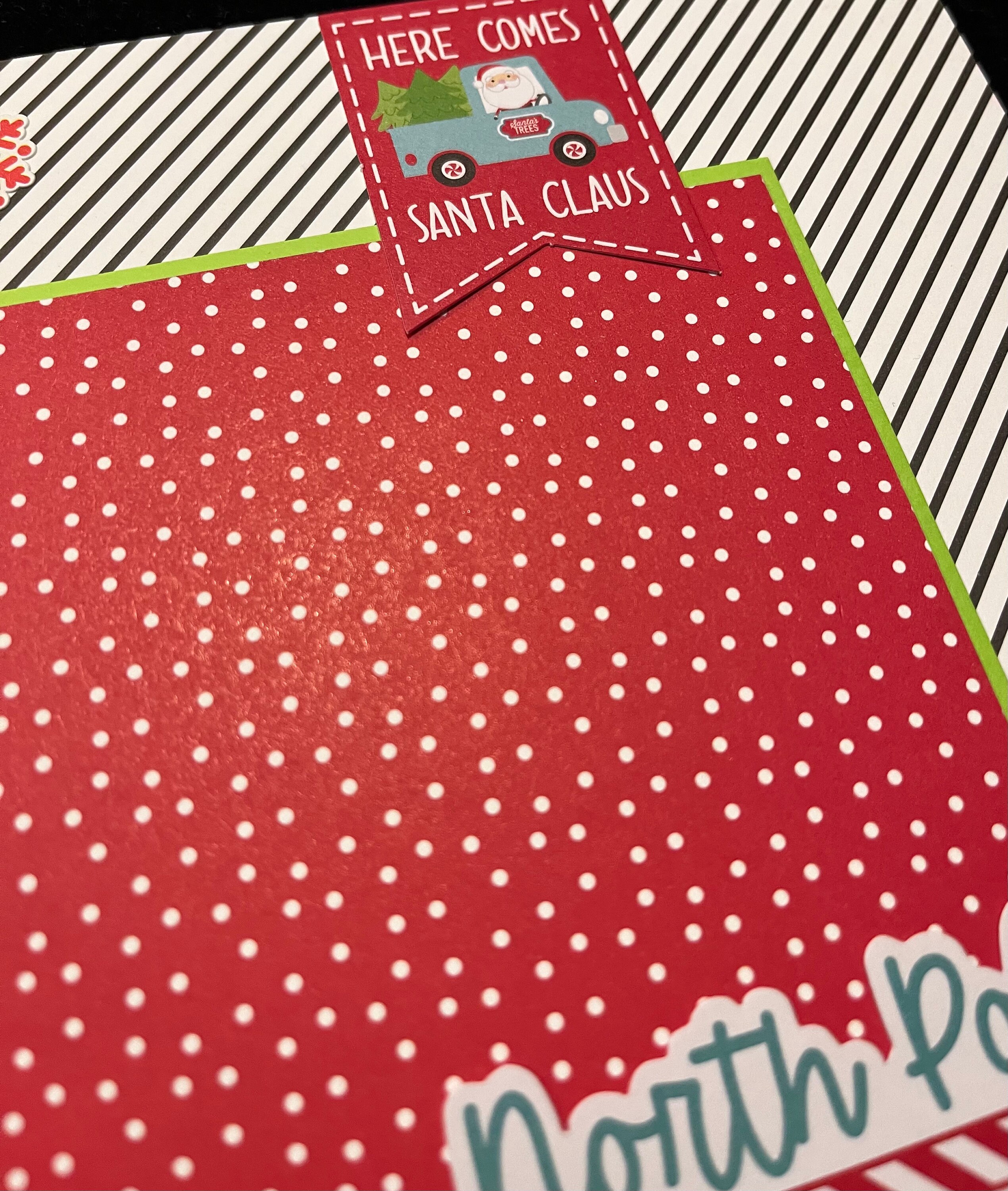 Christmas Scrapbook Layout, Santa Layout, Premade Scrapbook Album ...