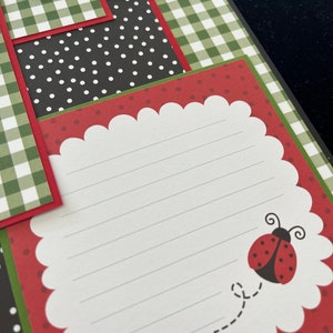 Ladybug Premade 12x12 Scrapbook Album Layout Page, Love Bug Scrapbook ...