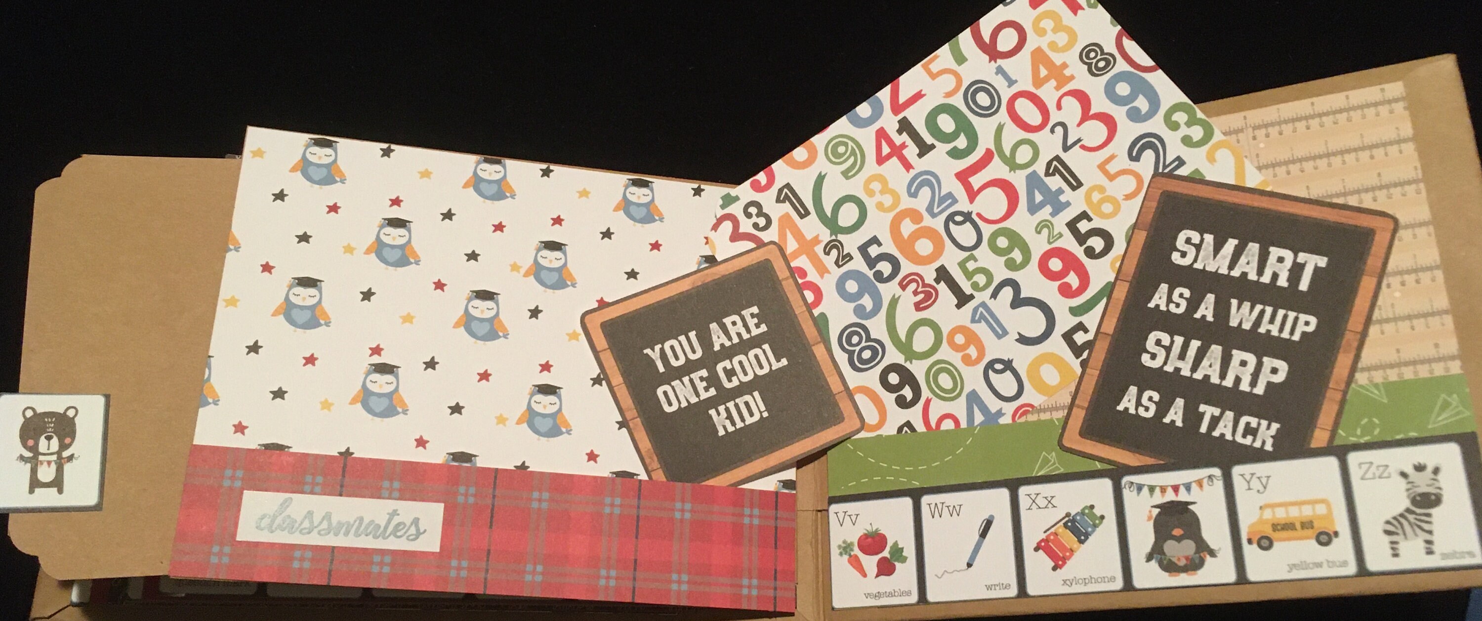 School Days Scrapbook Mini Album, Mini Photo Album, Album, Journal ...