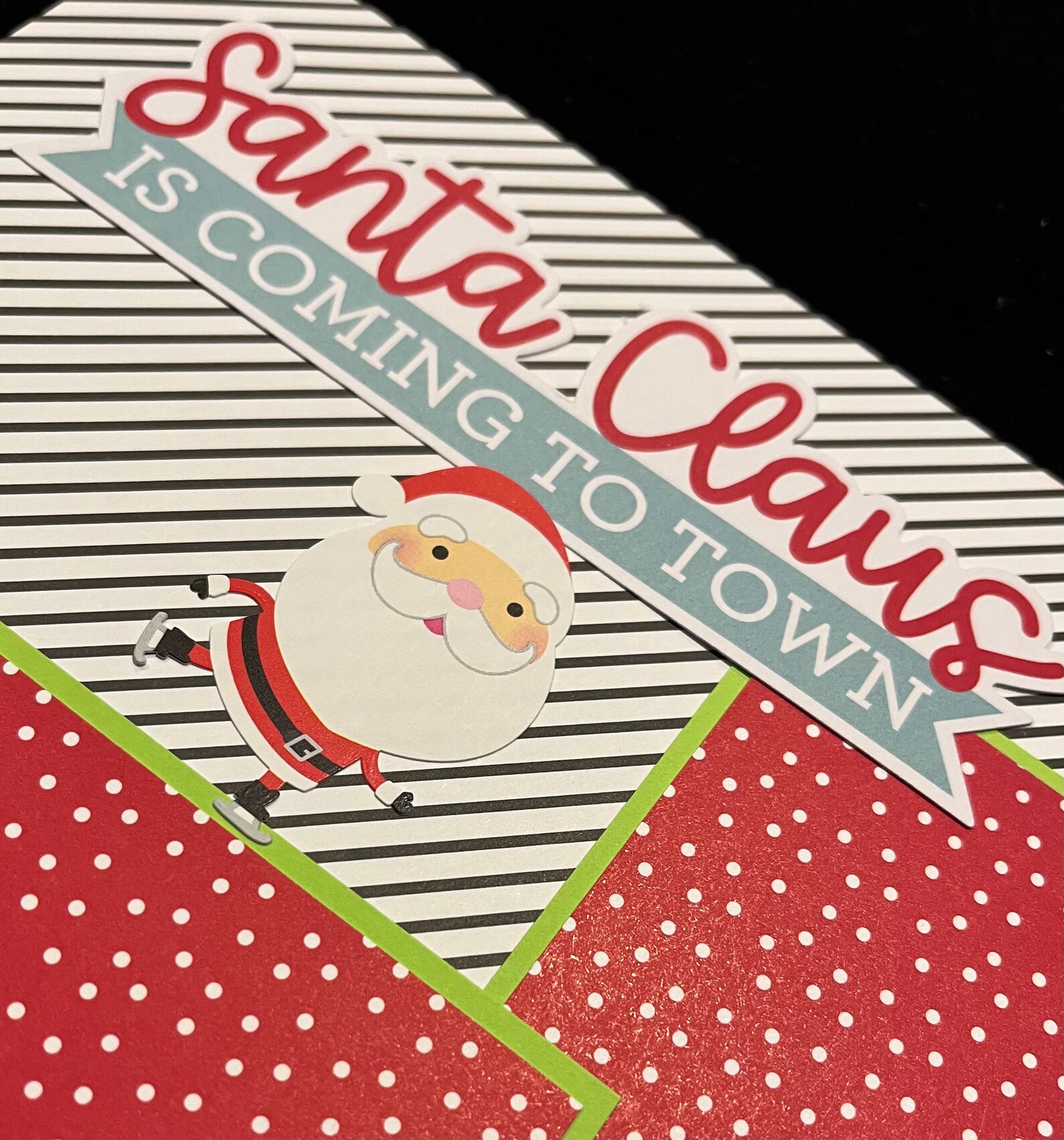 Christmas Scrapbook Layout, Santa Layout, Premade Scrapbook Album ...