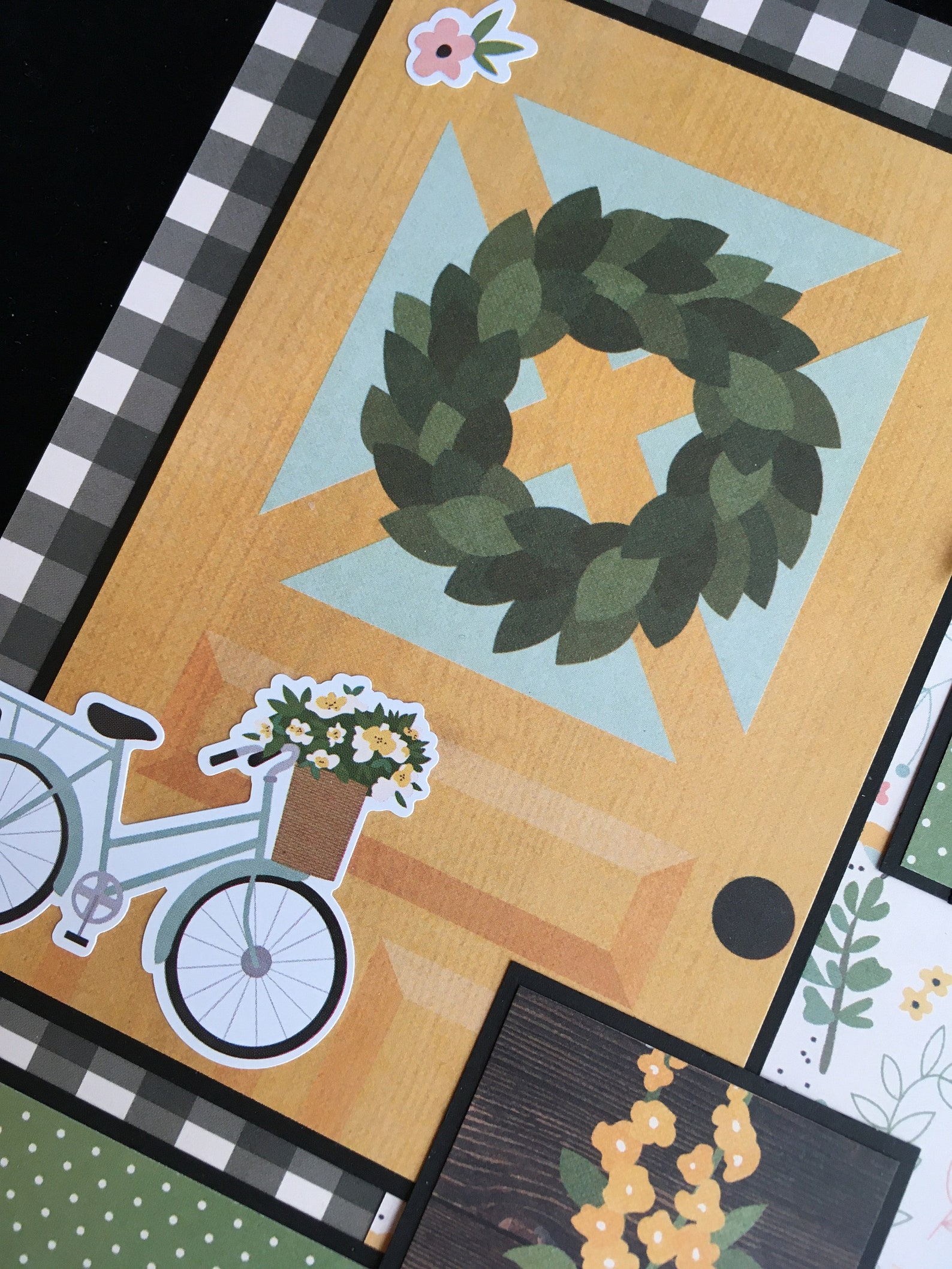 Home Premade Scrapbook Album Layout Page, Porch Rules, Summer Album ...