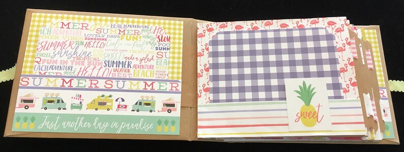 Scrapbook Mini Album, Summer Photo Album, Journal, Summer Vacation ...