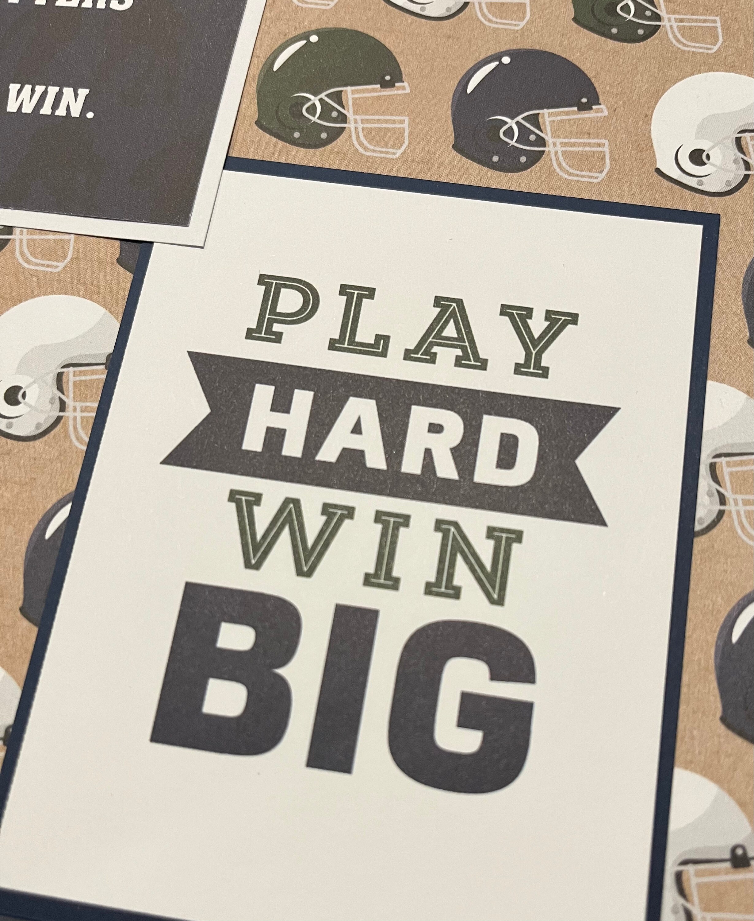 Premade Football Scrapbook Layout Page, High School Album - Etsy
