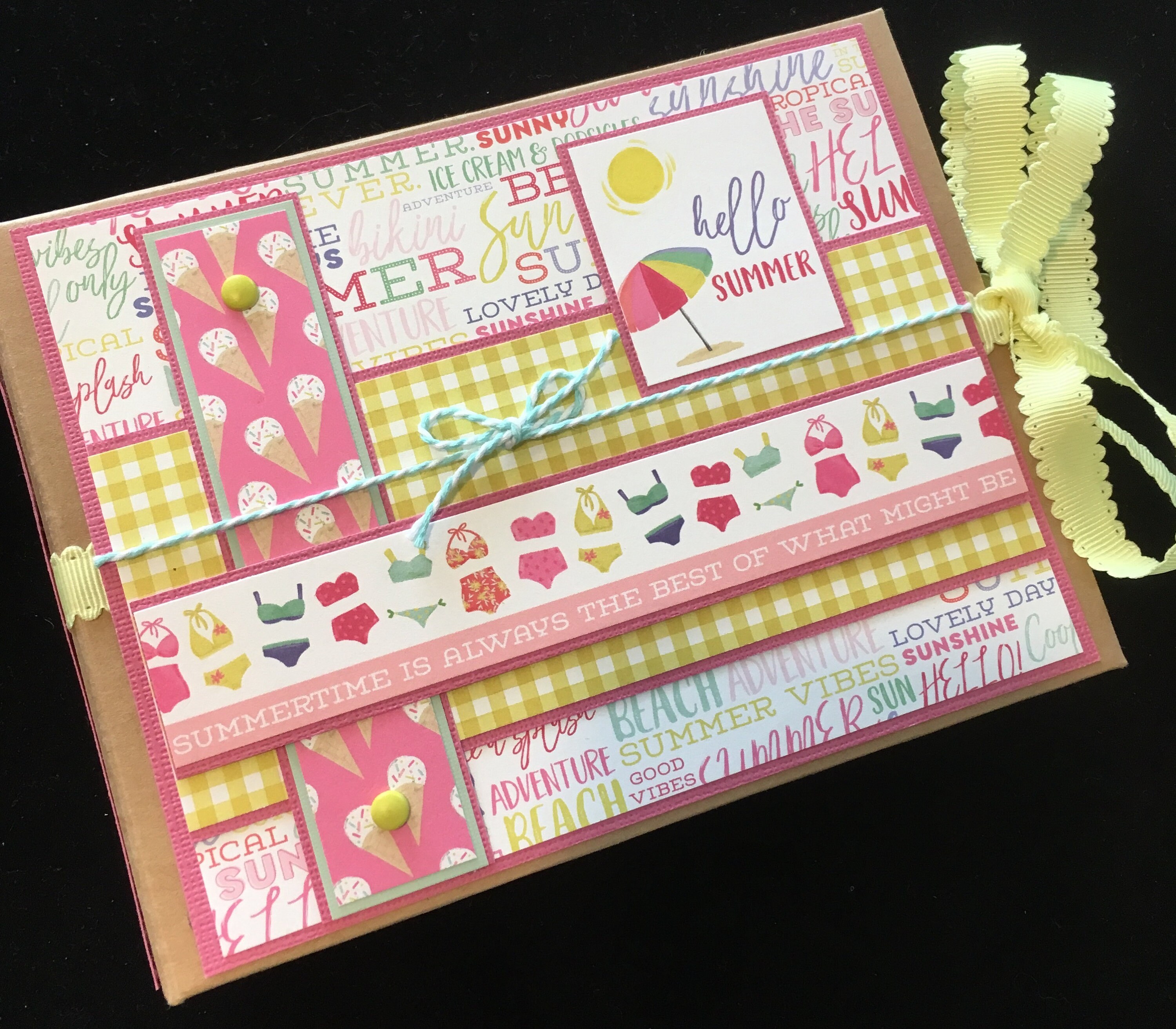 Scrapbook Mini Album Summer Photo Album Journal Summer - Etsy