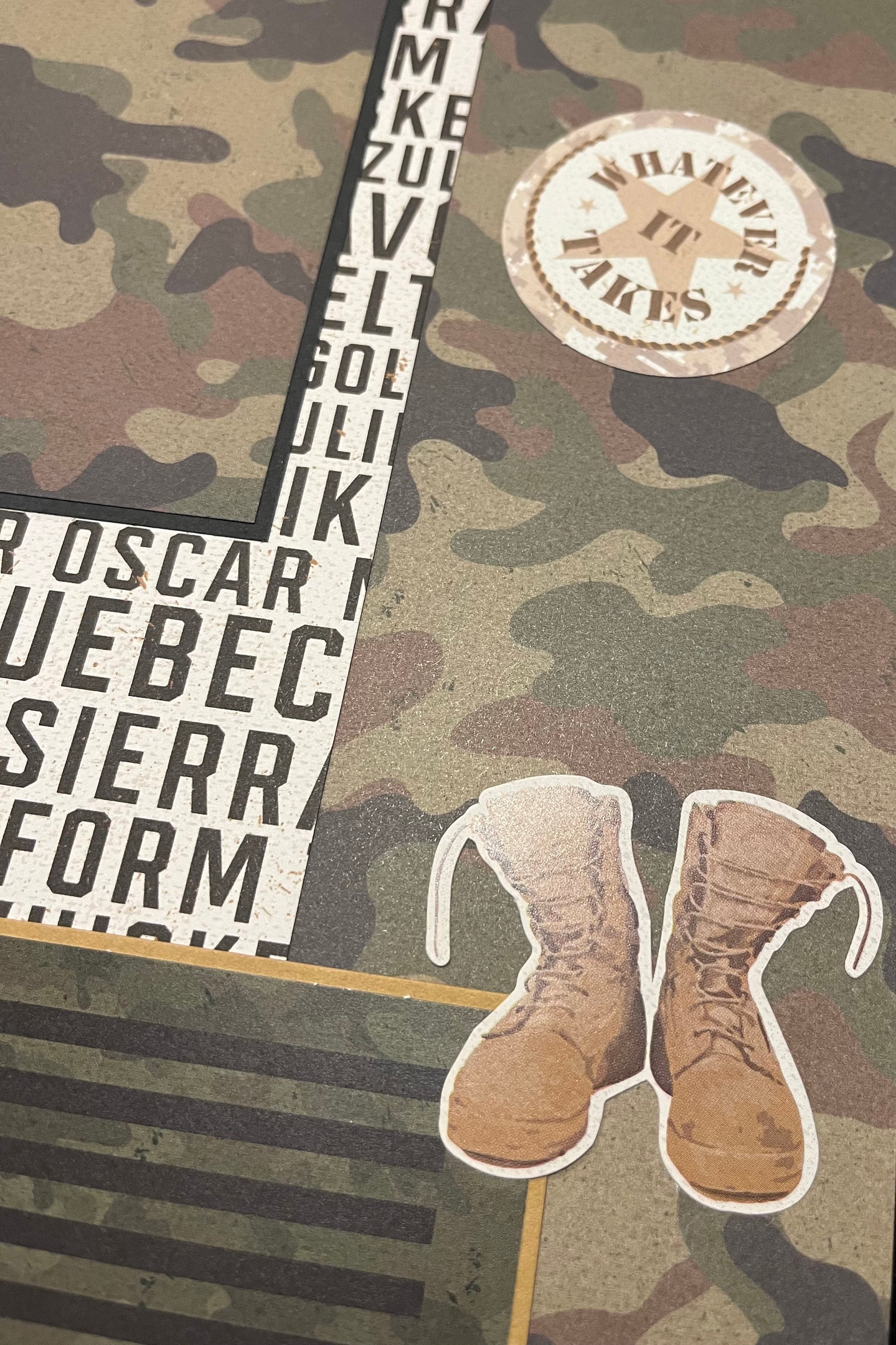 Military Scrapbook Album Layout Marines Layout Premade - Etsy