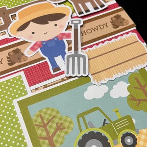 Down on the Farm Scrapbook Album Layout Page, Horse Farm, Children’s ...