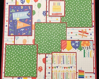 Sunshine Album Layout, Scrapbook Layout Page, Premade Scrapbook Album ...