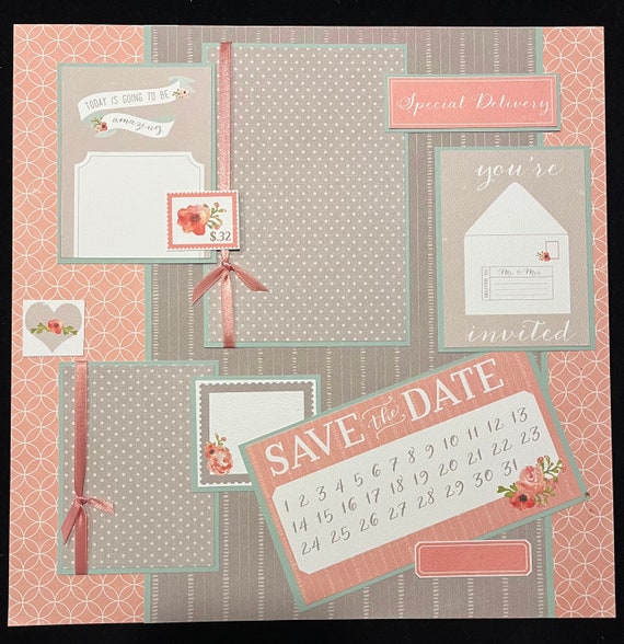 Wedding Scrapbook 2 Page Layouts