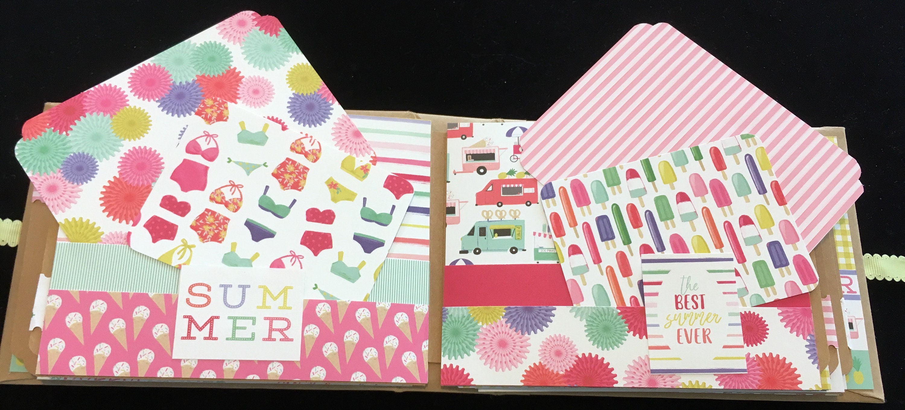 Scrapbook Mini Album, Summer Photo Album, Journal, Summer Vacation ...