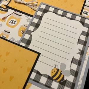 Scrapbook Album Layout, Bee Page, Let It Bee, Premade Album Layout ...