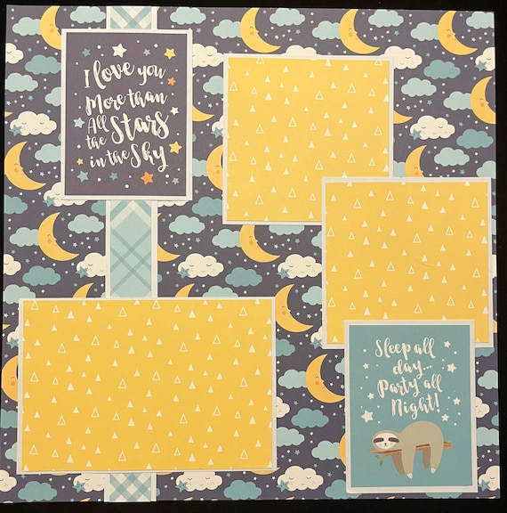 Yellow Scrapbook Layout