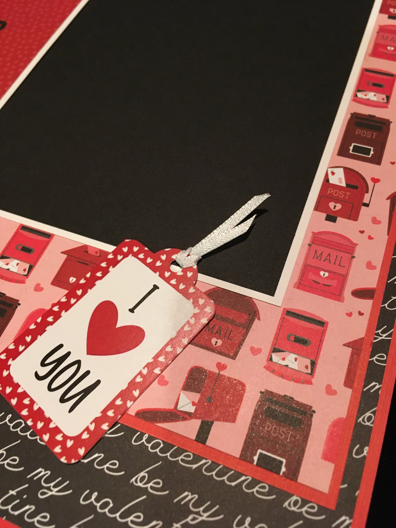Love Album Layout, Valentine Scrapbook Layout Page, Premade Scrapbook ...