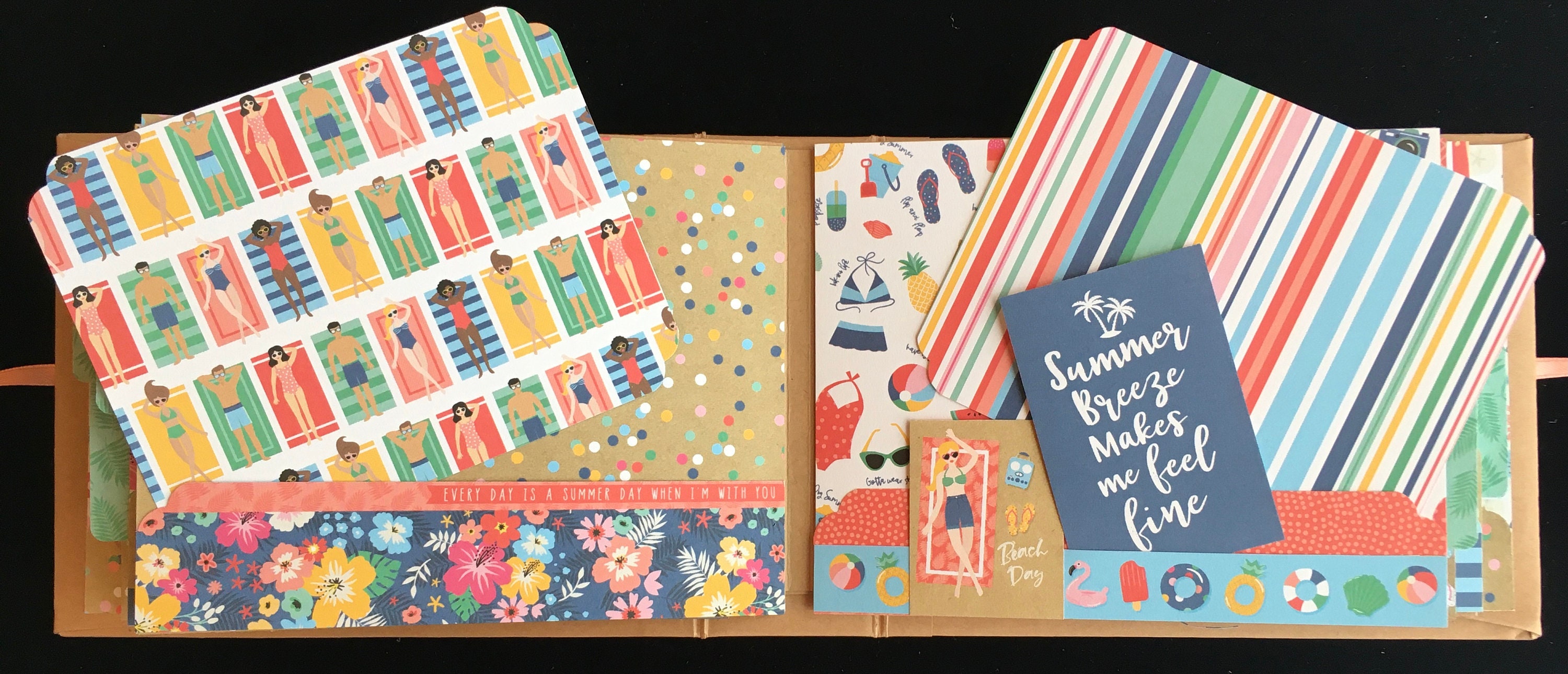 Summer Vacation Scrapbook Photo Album, Pool, Scrapbook, Journal, Summer ...