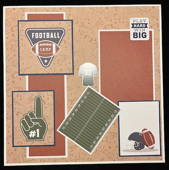 Football Scrapbook Templates