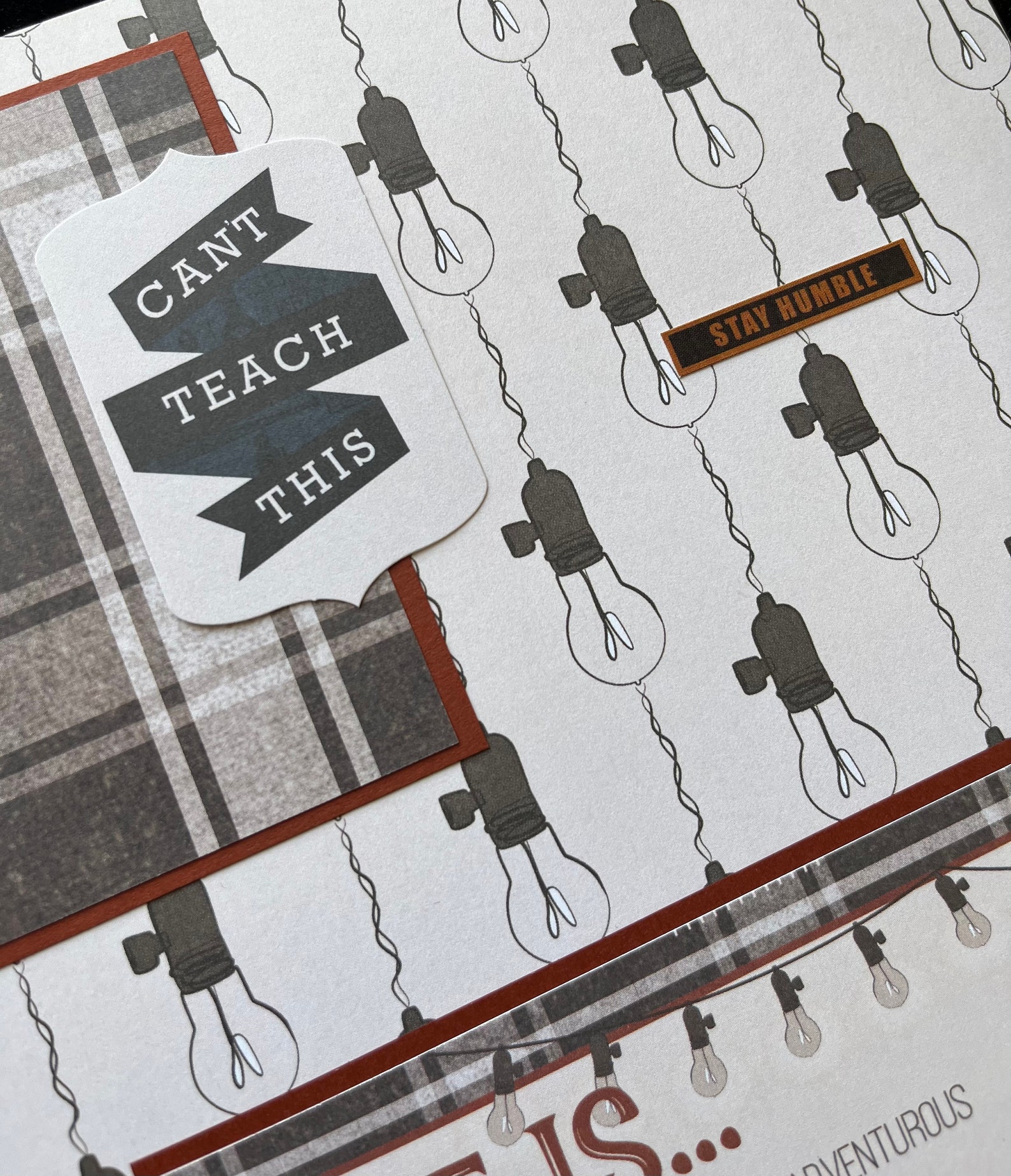 Masculine Two Page Scrapbook Layout, Mens Layout, Teen Boy Layout ...