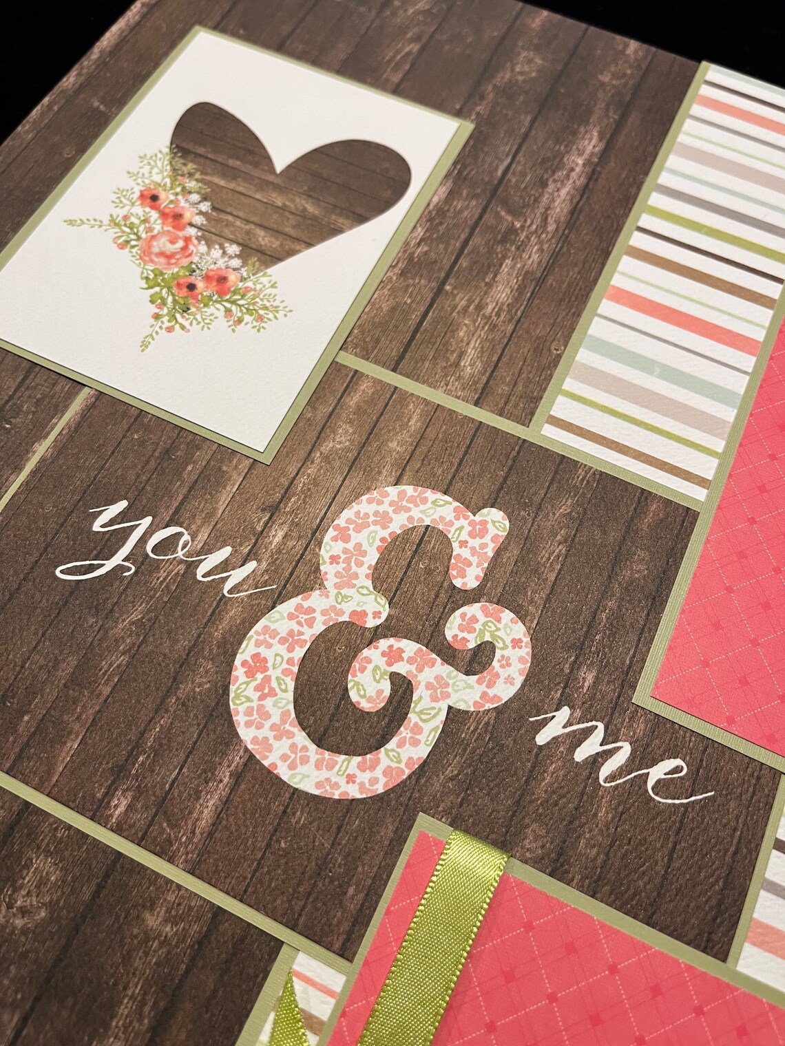 Wedding Scrapbook Layout, Engagement Page, Love Layout Page, Wedding ...