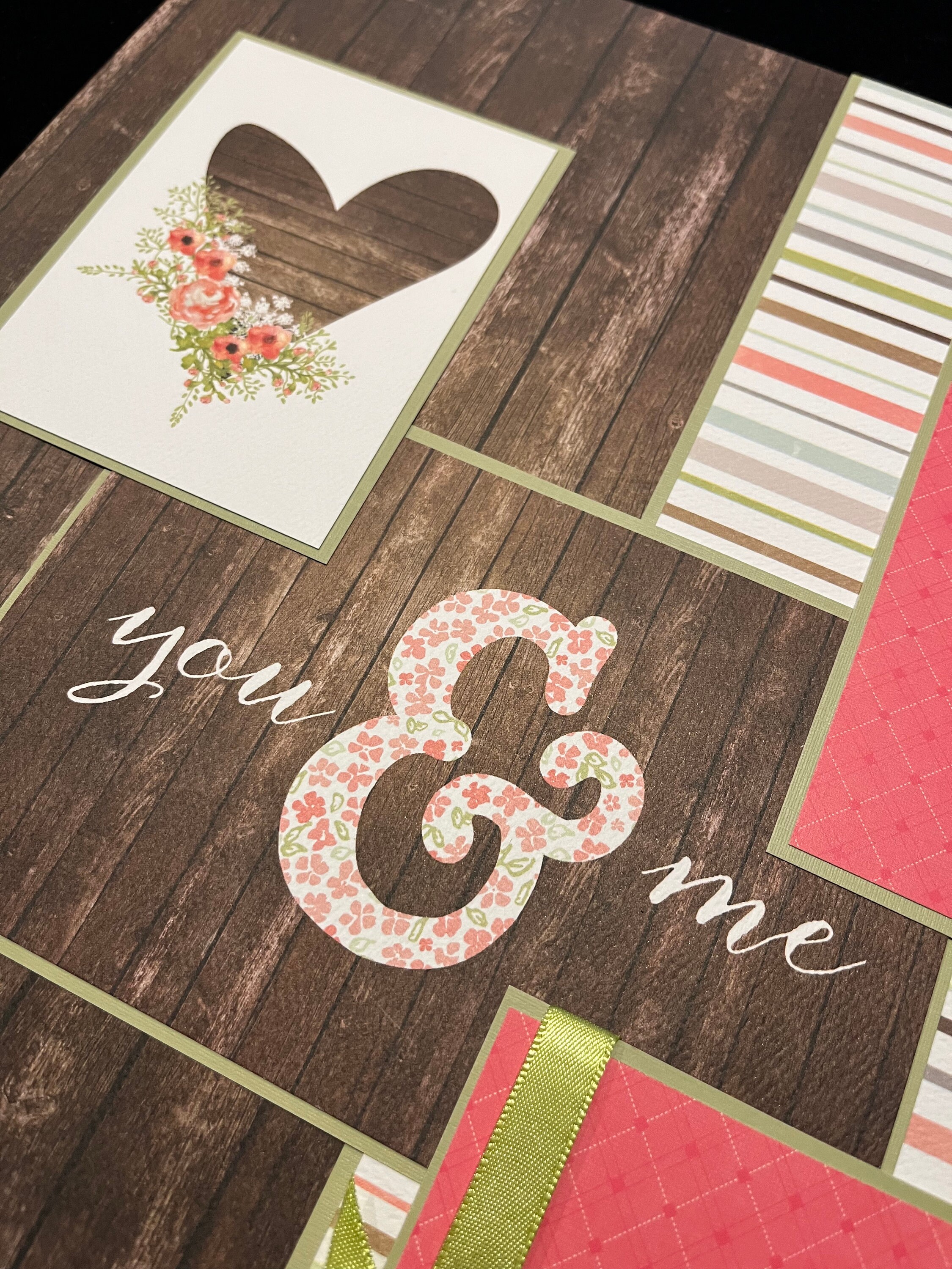 Wedding Scrapbook Layout, Engagement Page, Love Layout Page, Wedding ...