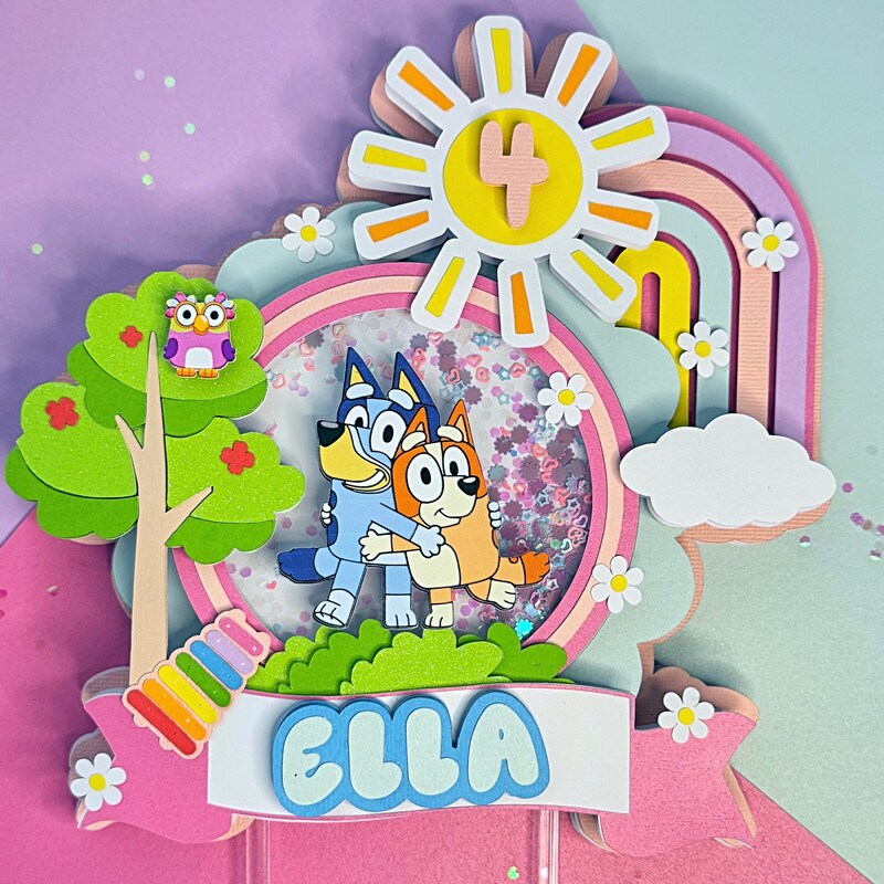 Bluey Cake Topper - Etsy