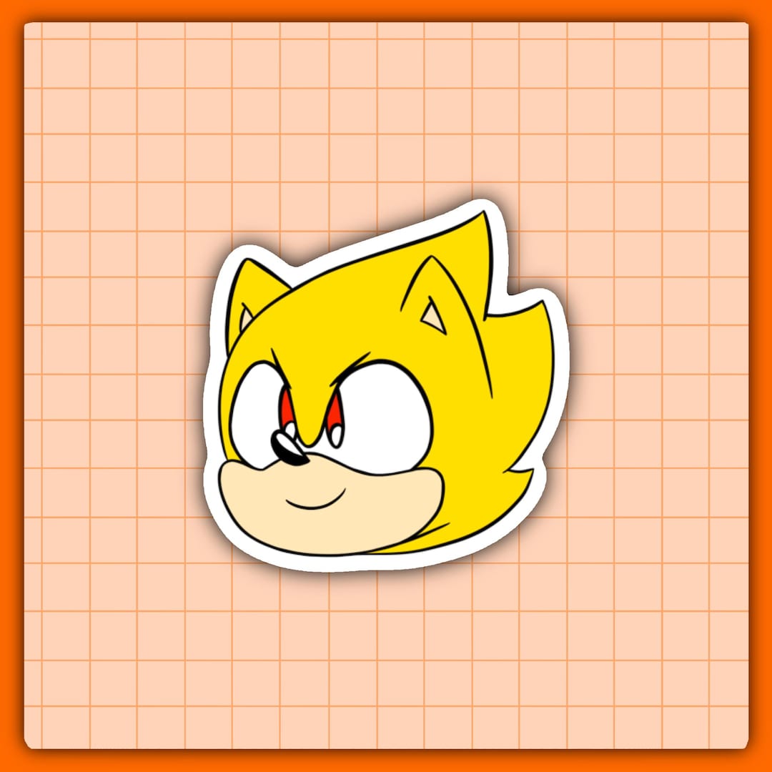 Super Sonic Sticker - Etsy