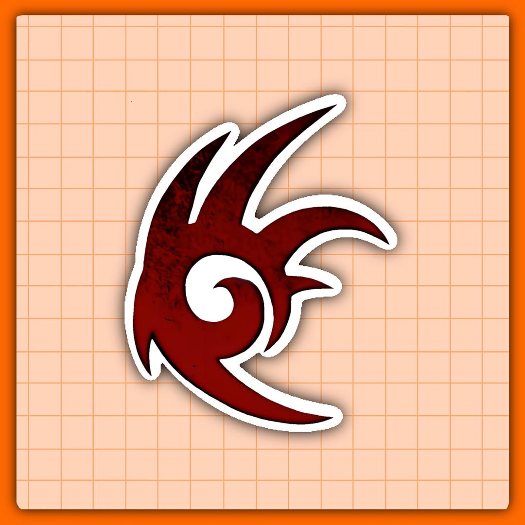 Shadow the Hedgehog Symbol Sticker - Etsy