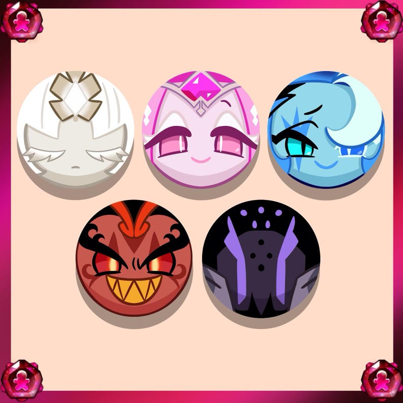 5 (beast) Cookie Run Buttons - Etsy