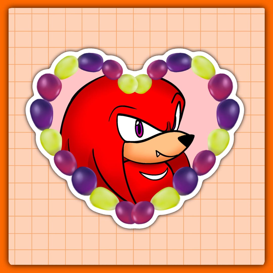 Knuckles Grape Heart - Etsy