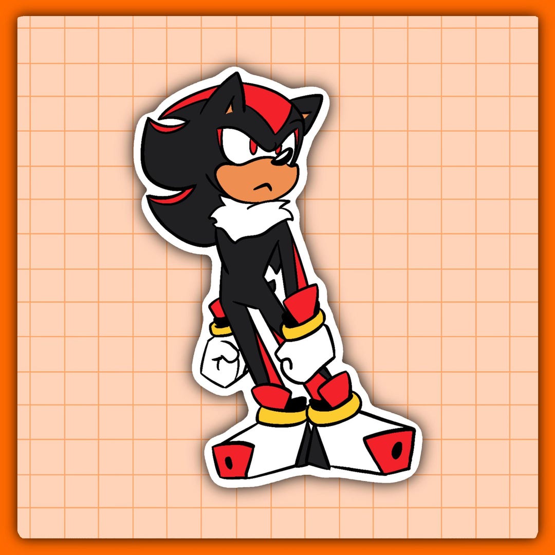 Shadow the Hedgehog Sticker - Etsy