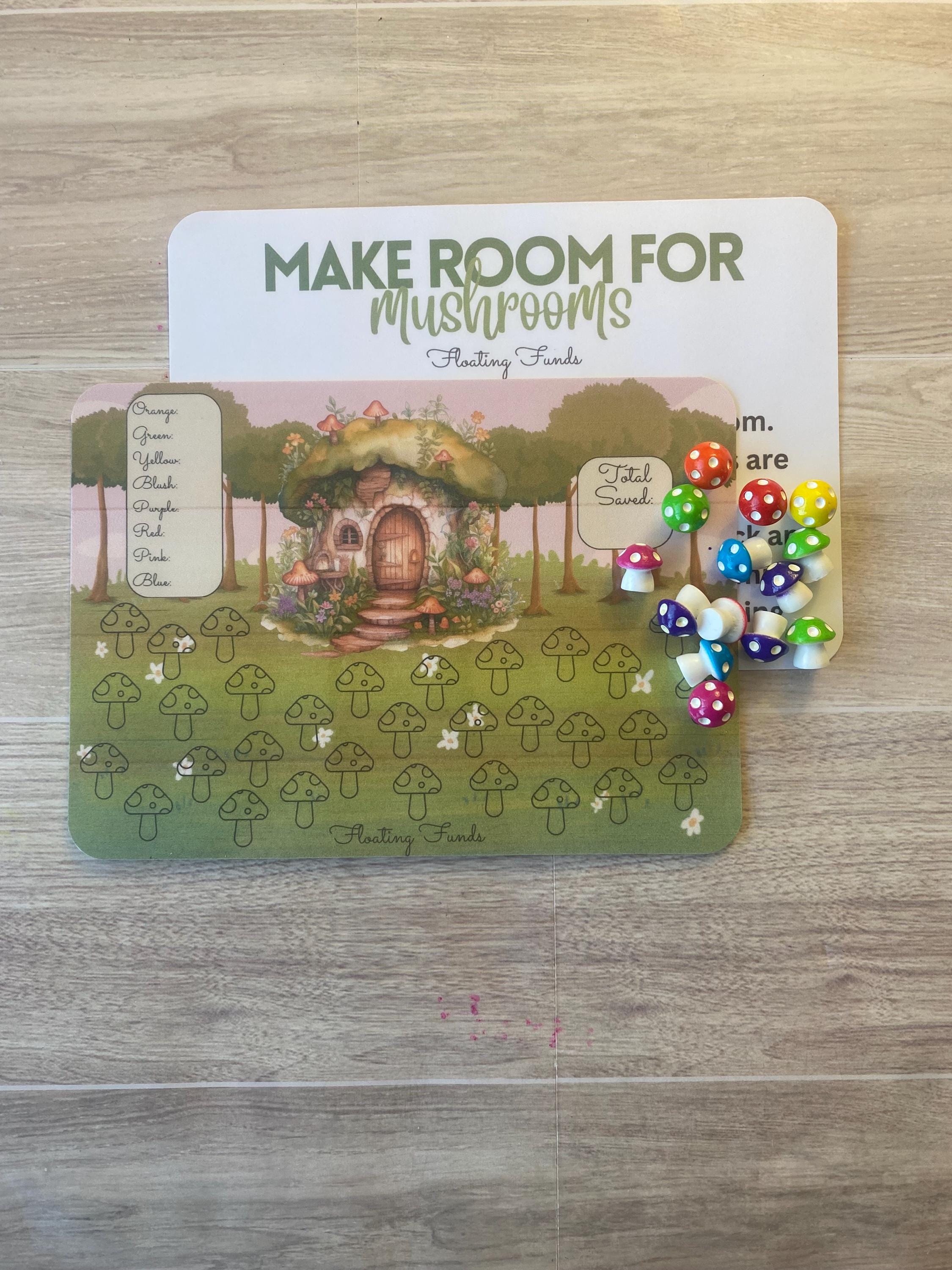 Make Room for Mushrooms | Savings Challenge | Grab Bag Game | Envelope ...