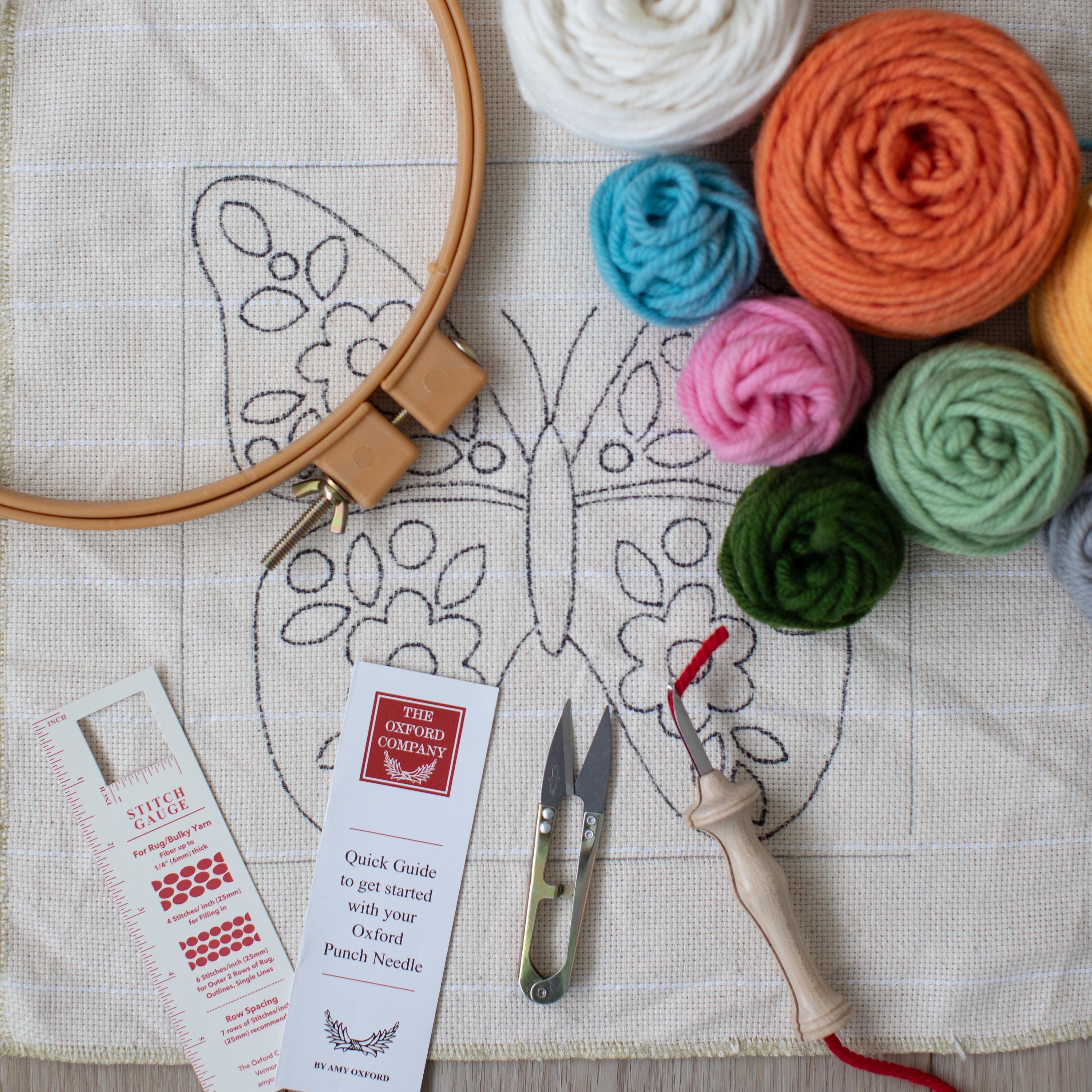 Punch Needle Starter Kit | Beginner Punch Needle Kit With Oxford Needle ...