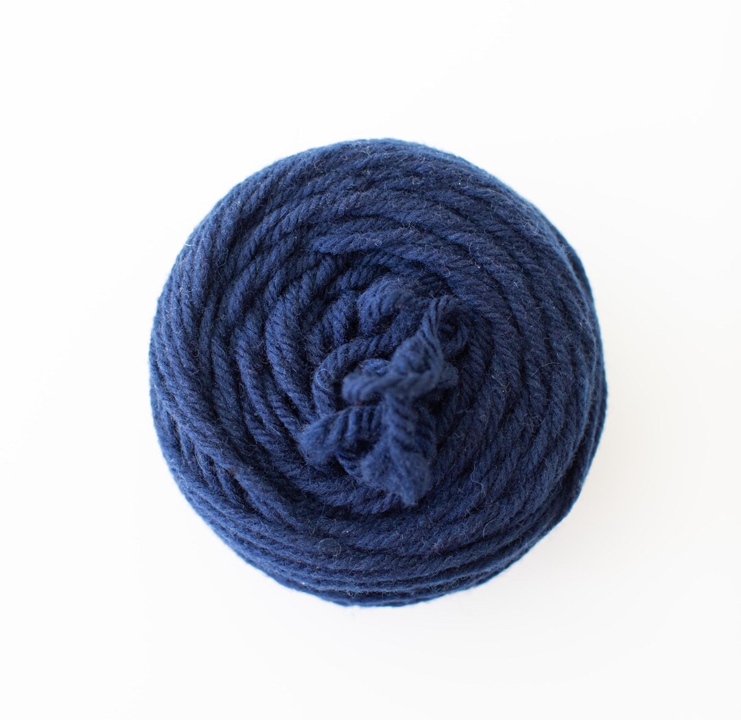 Navy Blue Rug Wool - 100% Wool - Perfect for Punch Needle - Size 5 - Etsy