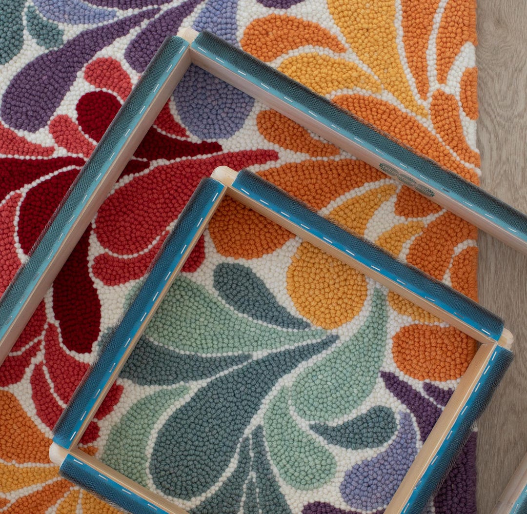 Gripper Frame for Punch Needle - Wooden Frame for Rug Hooking - Punch ...