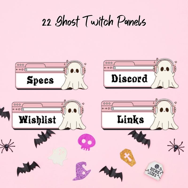 22 Cute Ghost Twitch Panels | Ghost | Cute | Halloween | Twitch Ghost L ...