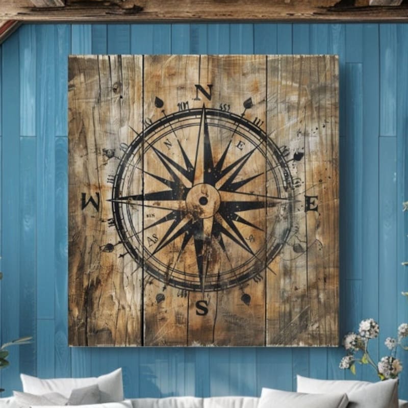 Compass Wall Art - Etsy