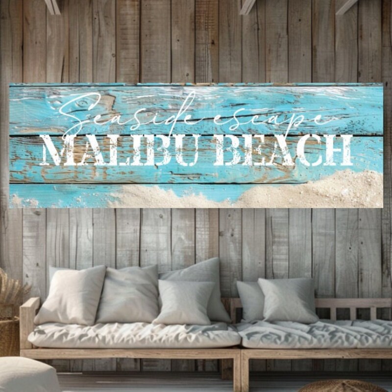 Weathered Beach Sign - Etsy