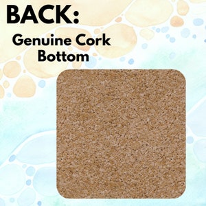 Blue Green Sea Glass Stones Coastal Coasters Set of 4, Beach-inspired ...